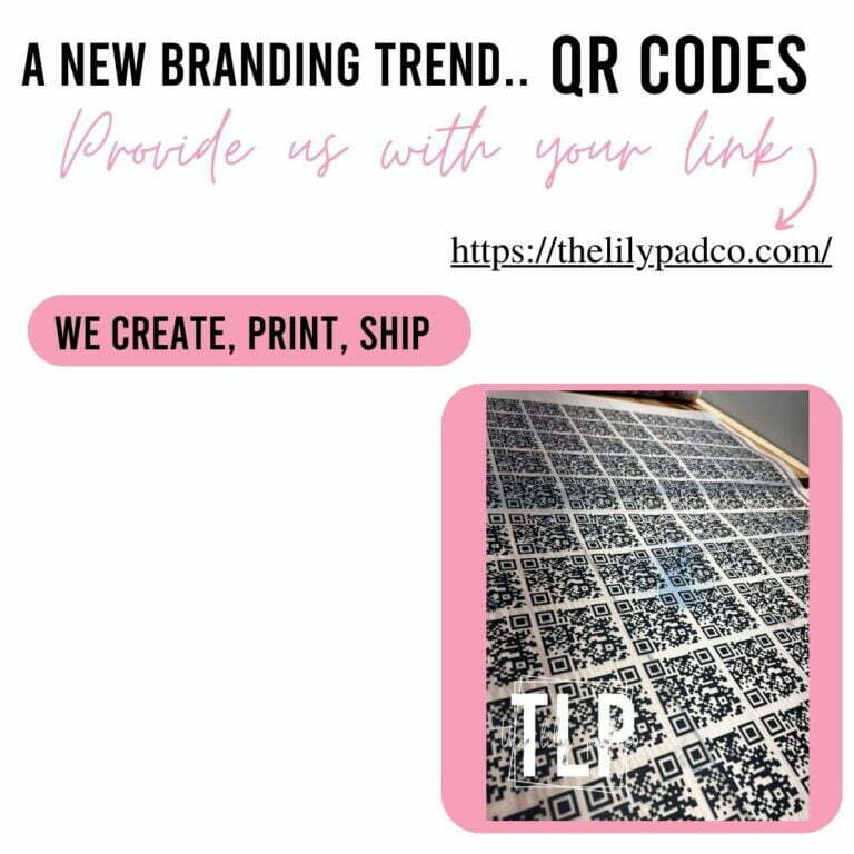 Custom QR Code Brand Labels Set of 28 Ready To Press DTF - The Lily Pad ...