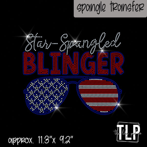 Patriotic Spangle Transfers - The Lily Pad - TLP