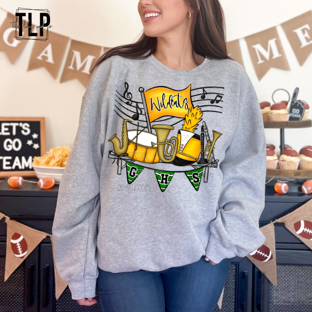 MOCKUP-Custom Marching Band Spirit Wear - The Lily Pad -TLP