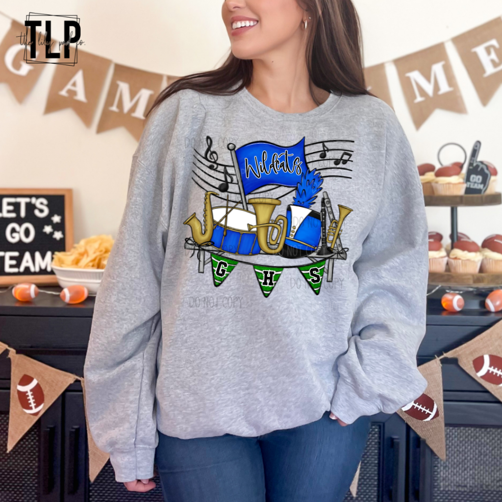 MOCKUP-Custom Marching Band Spirit Wear - The Lily Pad -TLP