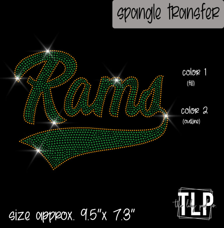 Rams Cursive with Tail Word - The Lily Pad -TLP